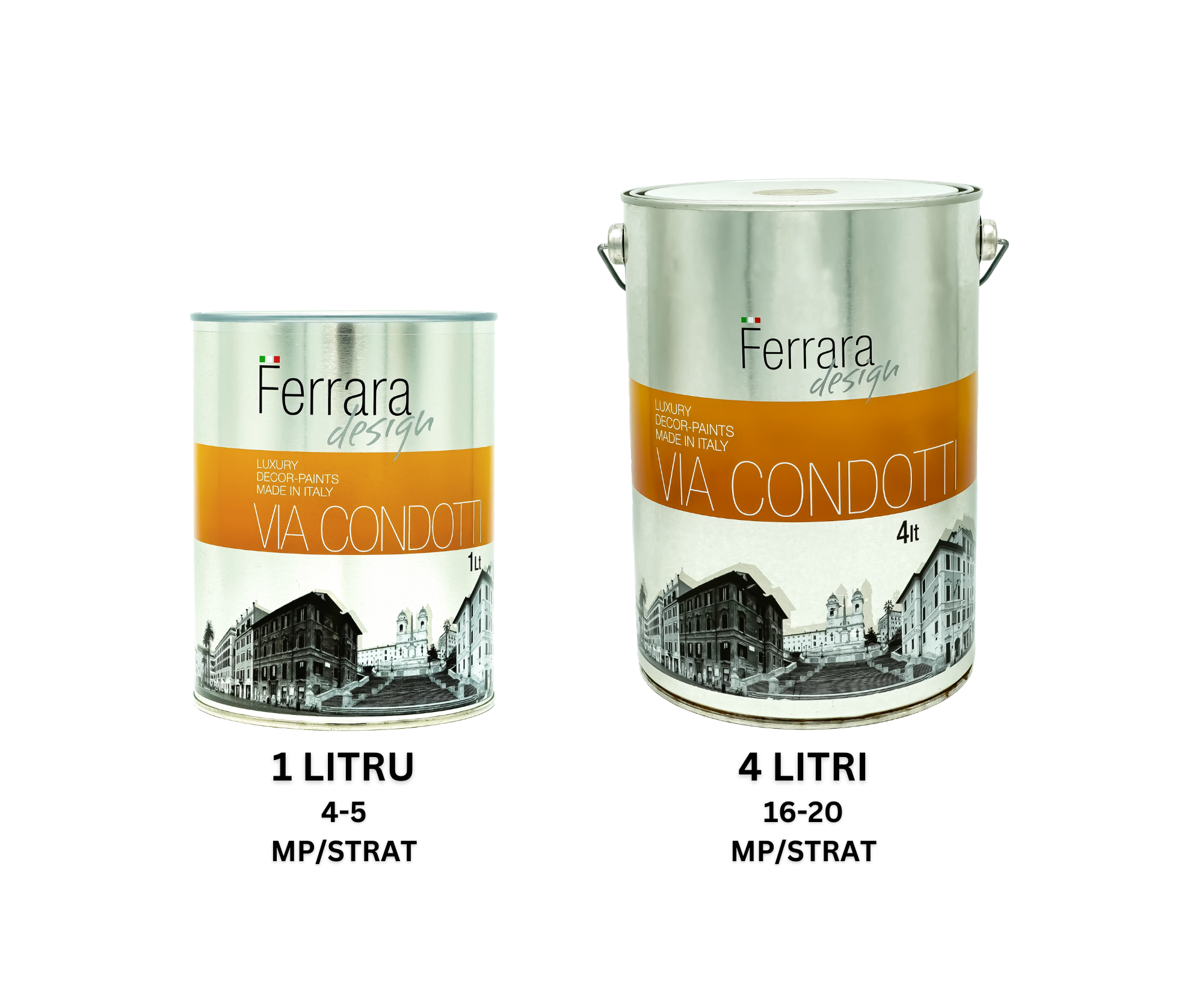 Vopsea decorativa Via Condotti, Ferrara Design, pe baza de apa, pentru ...